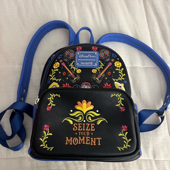 Loungefly | Bags | Loungefly Black And Blue Floral Coco Collection ...